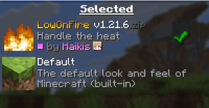 Low On Fire Resource Pack for the Latest Minecraft Version - Minecraft ...